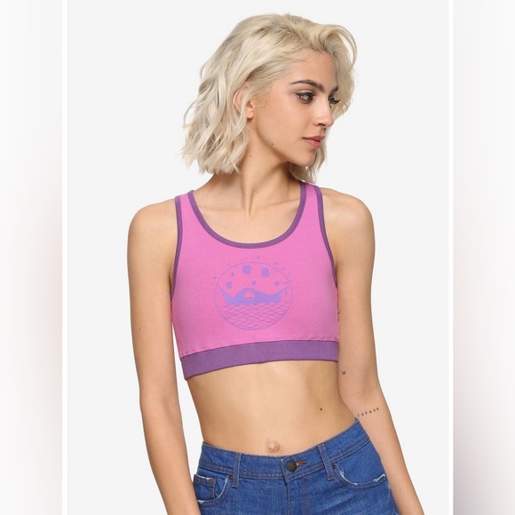 Disney | Intimates & Sleepwear | Disney Tangled Pink Purple Sports Bra ...